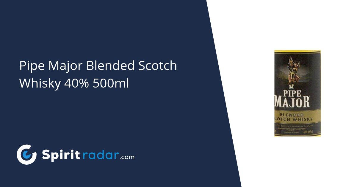 Pipe Major Blended Scotch Whisky 40% 500ml - Spirit Radar
