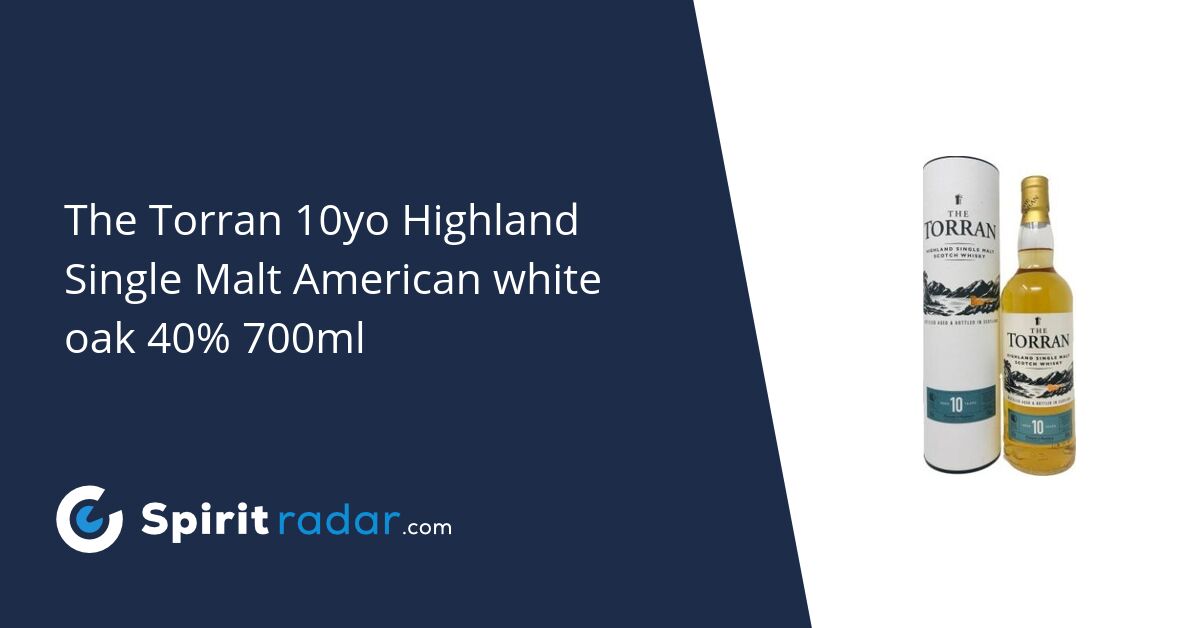 The Torran 10yo Highland Single Malt American white oak 40% 700ml ...