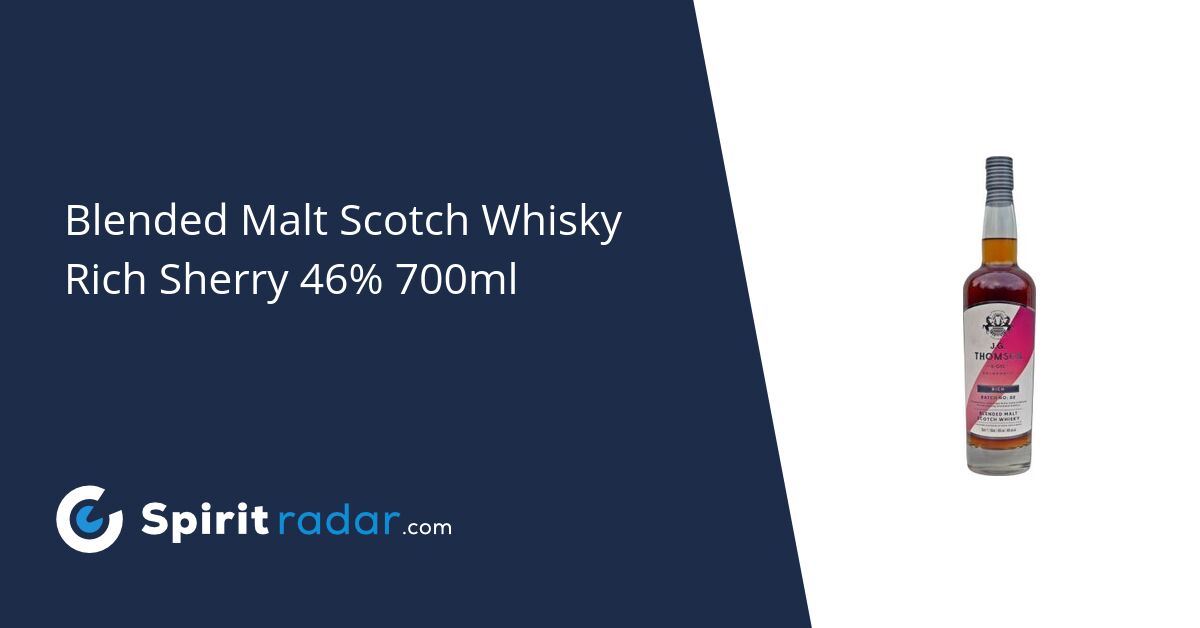 Blended Malt Scotch Whisky Rich Sherry 46% 700ml - Spirit Radar