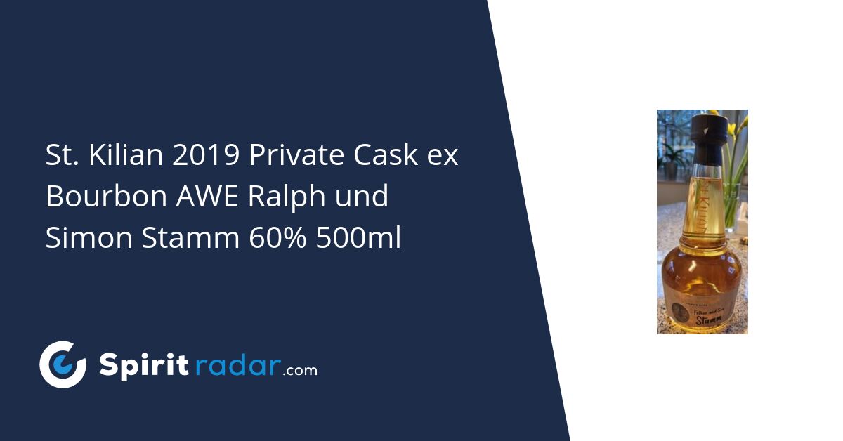 St. Kilian 2019 Private Cask ex Bourbon AWE Ralph und Simon Stamm 60% 500ml - Spirit Radar