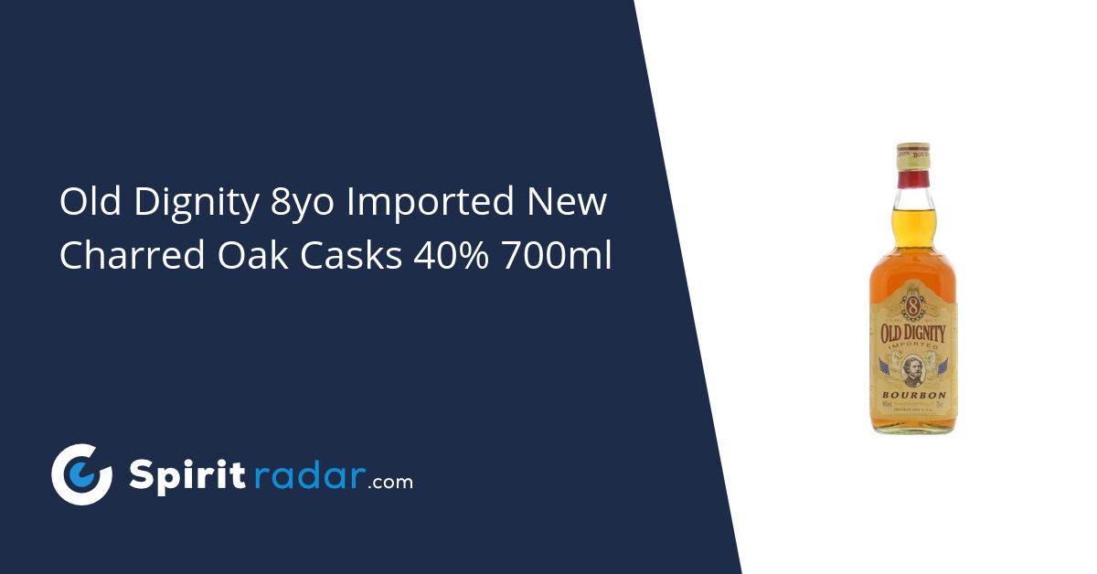 Old Dignity 8yo Imported New Charred Oak Casks 40% 700ml - Spirit Radar