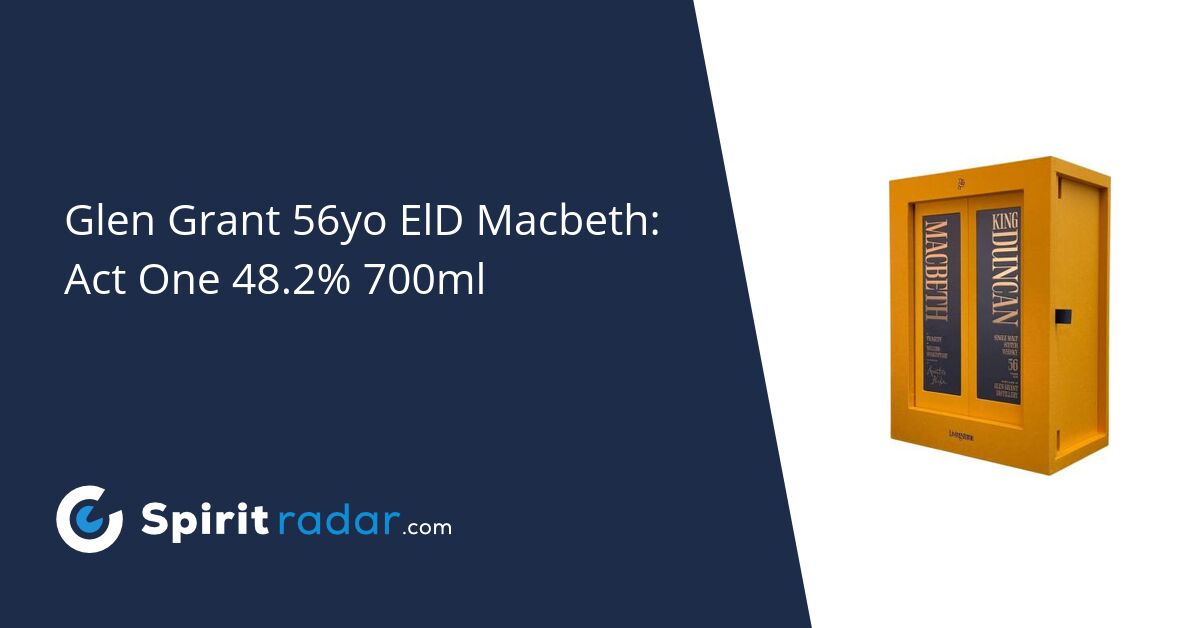 Glen Grant 56yo ElD Macbeth: Act One 48.2% 700ml - Spirit Radar