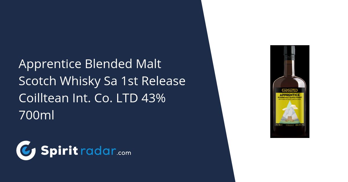 Apprentice Blended Malt Scotch Whisky Sa 1st Release Coilltean Int. Co. LTD 43% 700ml - Spirit Radar
