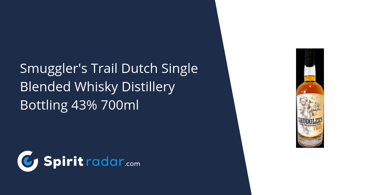 Smuggler's Trail Dutch Single Blended Whisky Distillery Bottling 43% ...
