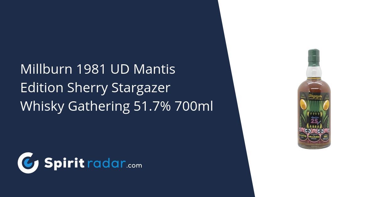 Millburn 1981 UD Mantis Edition Sherry Stargazer Whisky Gathering 51.7% ...