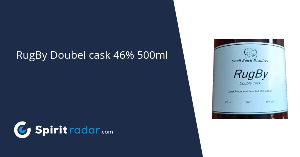 RugBy Doubel cask 46% 500ml - Spirit Radar