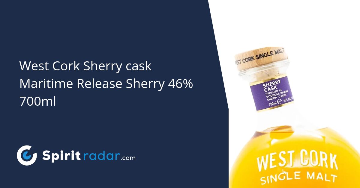 West Cork Sherry cask Maritime Release Sherry 46% 700ml - Spirit Radar