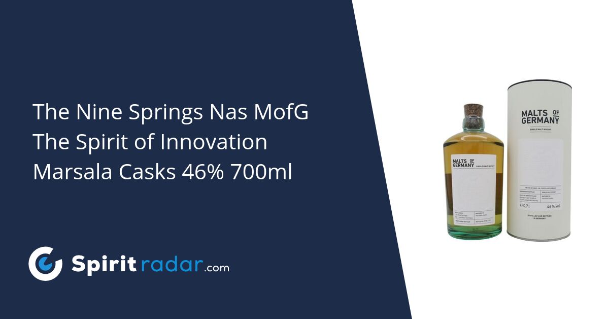 The Nine Springs Nas MofG The Spirit of Innovation Marsala Casks 46% ...