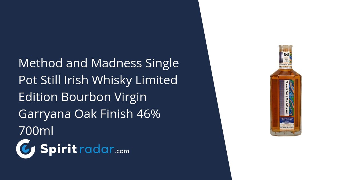 Method and Madness Single Pot Still Irish Whisky Limited Edition ...