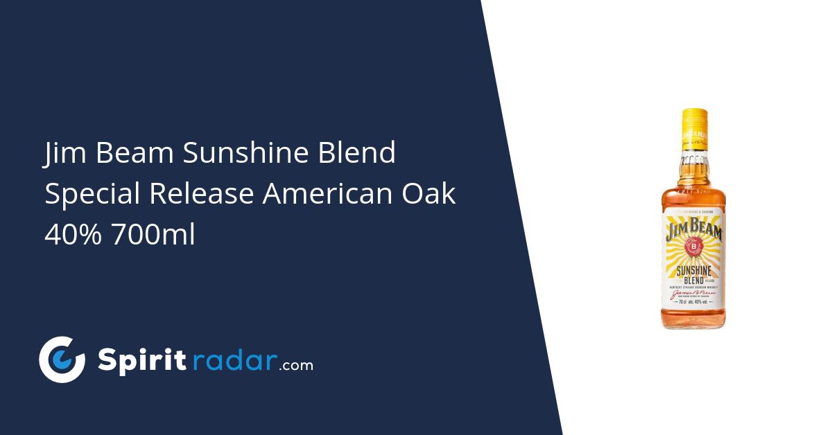 Jim Beam Sunshine Blend Special Release American Oak 40% 700ml - Spirit ...
