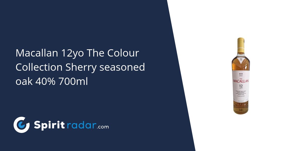 Macallan 12yo The Colour Collection Sherry seasoned oak 40% 700ml ...
