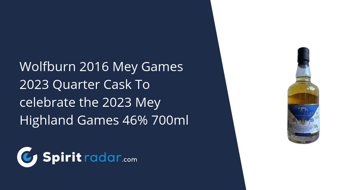Wolfburn 2016 Mey Games 2023 Quarter Cask To celebrate the 2023 Mey ...