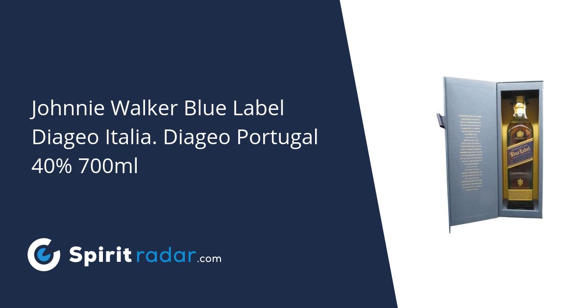 Johnnie Walker Blue Label Diageo Italia. Diageo Portugal 40% 700ml ...