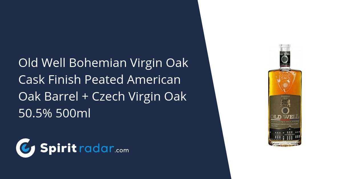Old Well Bohemian Virgin Oak Cask Finish Peated American Oak Barrel + Czech Virgin Oak 50.5% ...