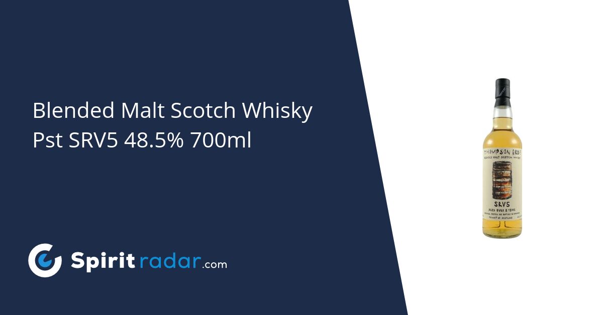 Blended Malt Scotch Whisky Pst SRV5 48.5% 700ml - Spirit Radar