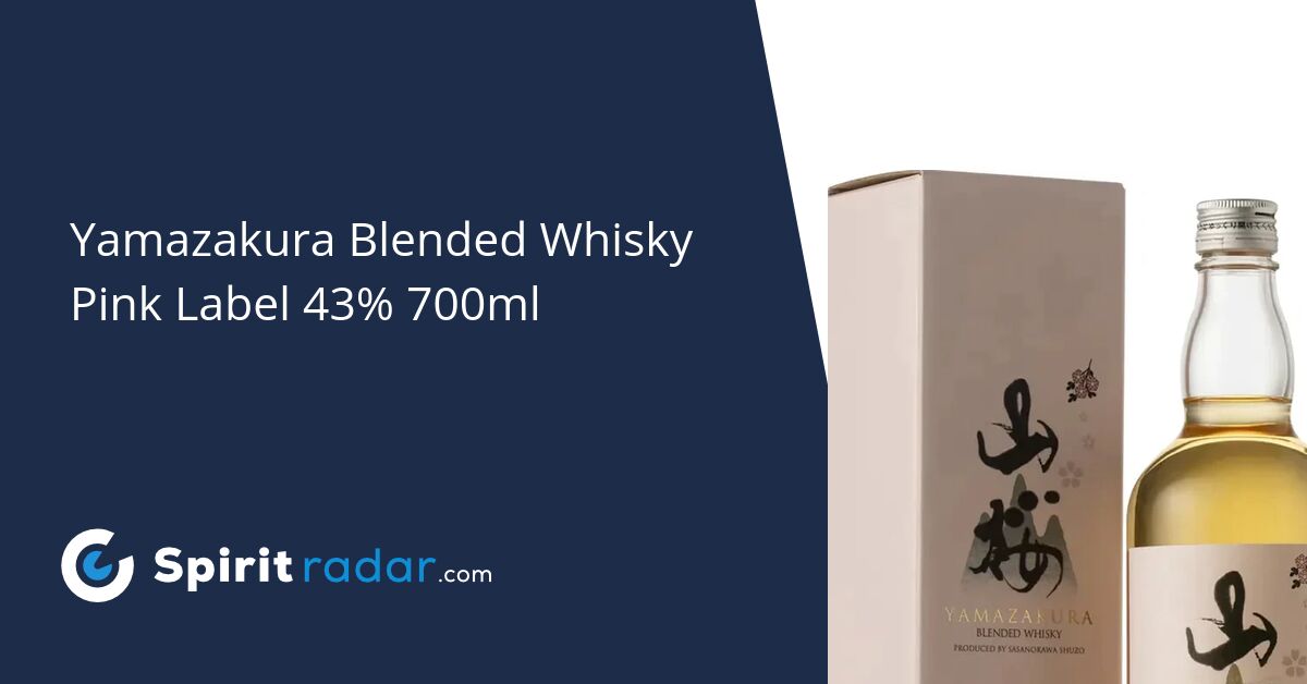 Yamazakura Blended Whisky Pink Label 43% 700ml - Spirit Radar