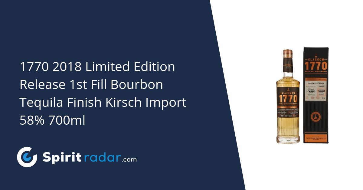 1770 2018 Limited Edition Release 1st Fill Bourbon Tequila Finish ...