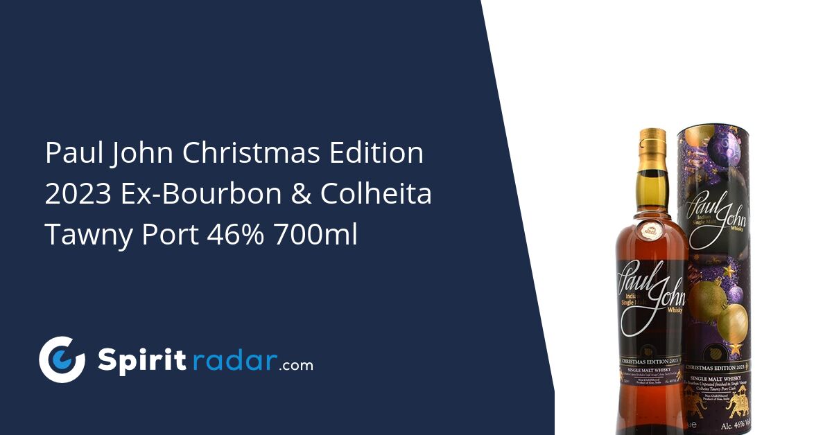 Paul John Christmas Edition 2023 Ex-Bourbon & Colheita Tawny Port 46% ...