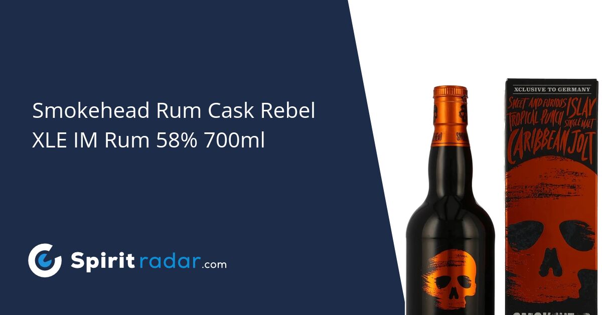 Smokehead Rum Cask Rebel XLE IM Rum 58% 700ml - Spirit Radar