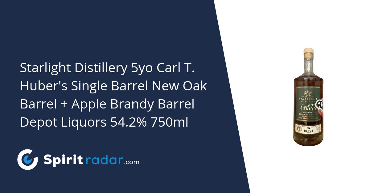 Starlight Distillery 5yo Carl T. Huber's Single Barrel New Oak Barrel ...