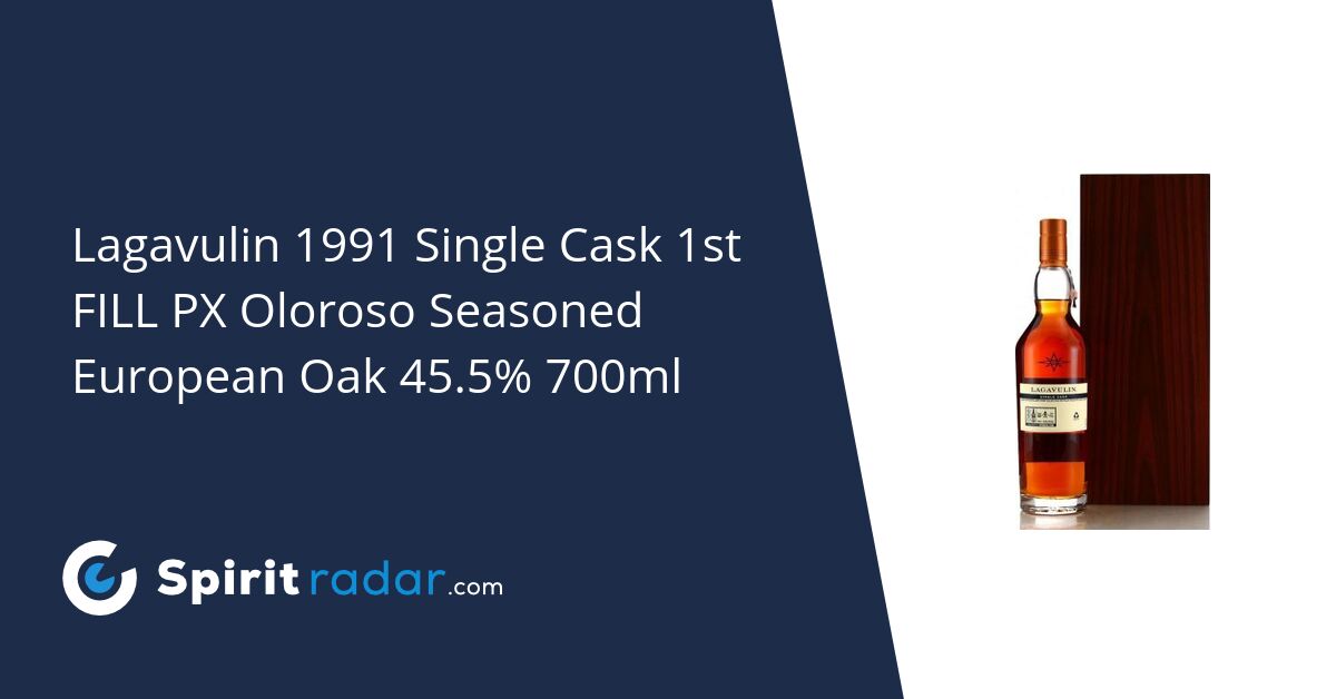 Lagavulin 1991 Single Cask 1st FILL PX Oloroso Seasoned European Oak 45.5% 700ml - Spirit Radar