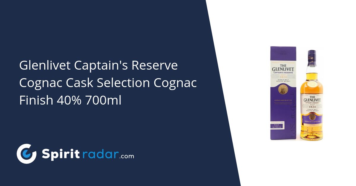 Glenlivet Captain's Reserve Cognac Cask Selection Cognac Finish 40% ...