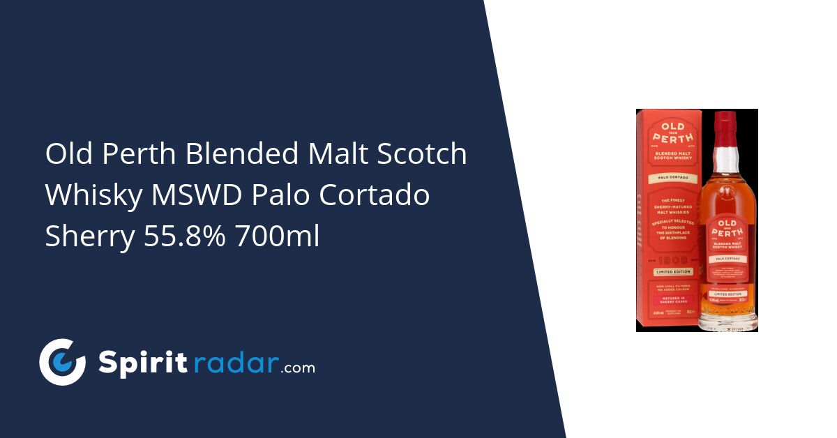 Old Perth Blended Malt Scotch Whisky MSWD Palo Cortado Sherry 55.8% ...