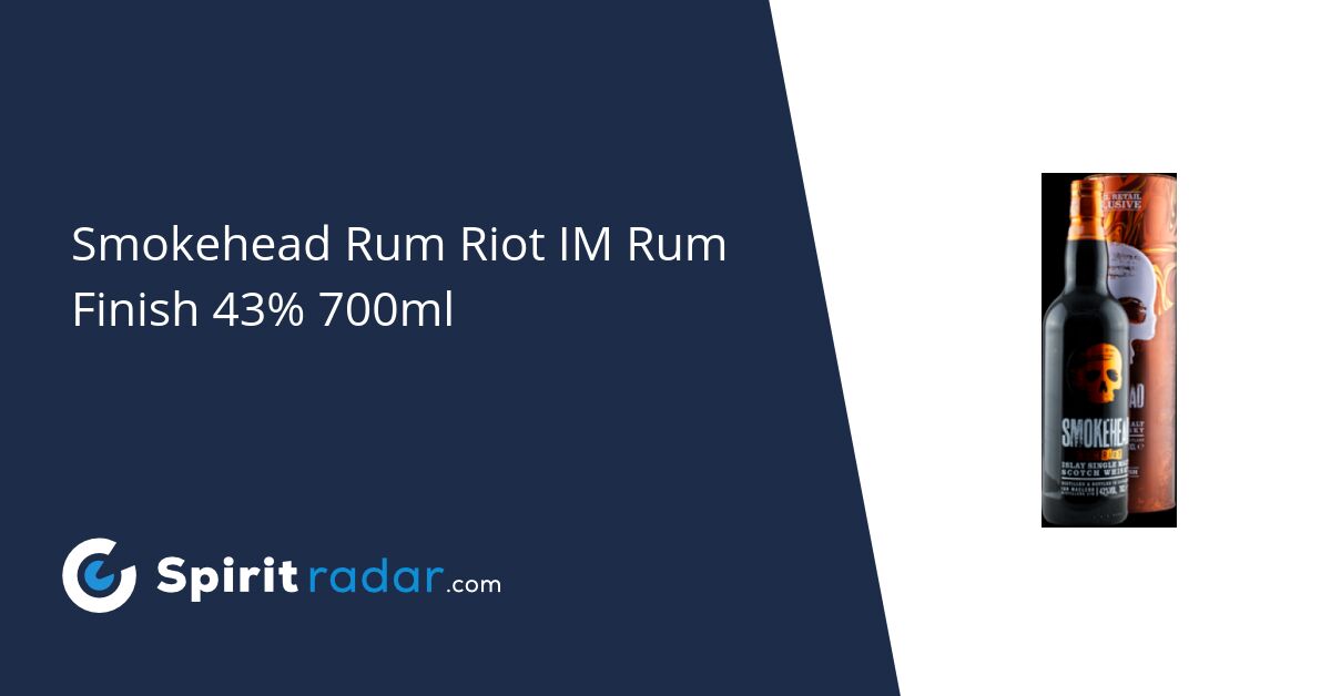 Smokehead Rum Riot IM Rum Finish 43% 700ml - Spirit Radar