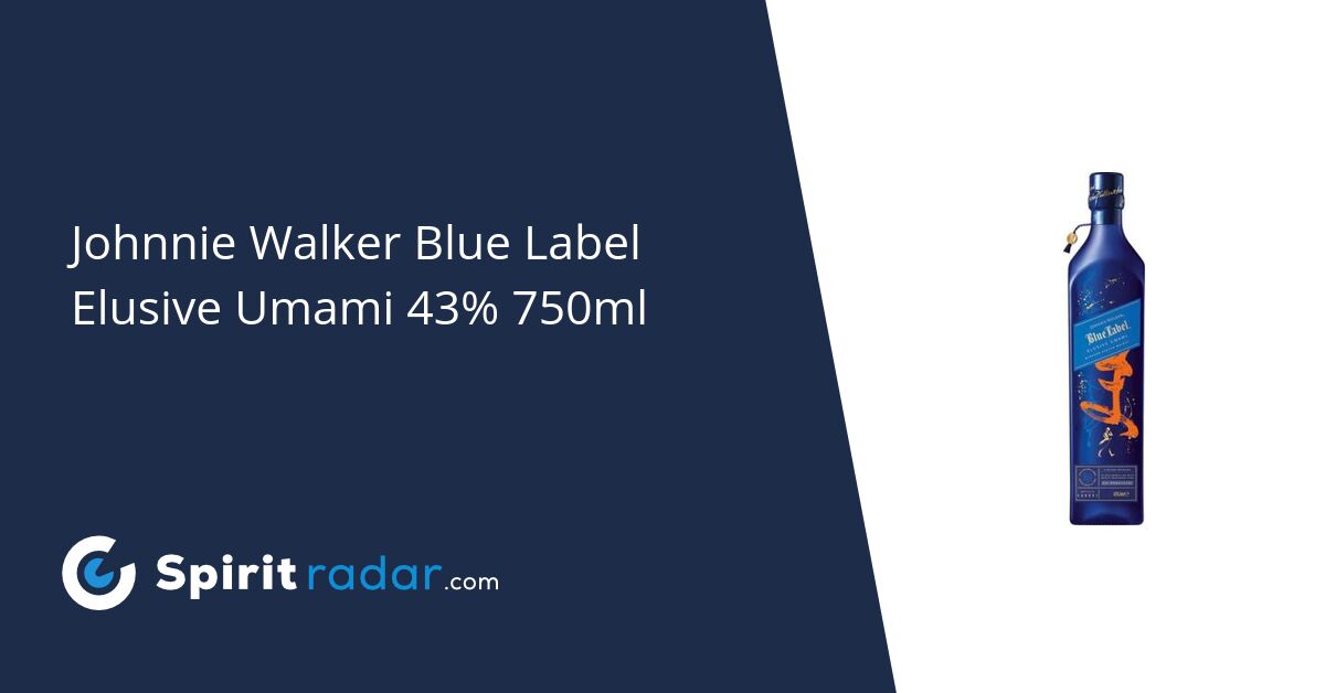 Johnnie Walker Blue Label Elusive Umami 43% 750ml - Spirit Radar