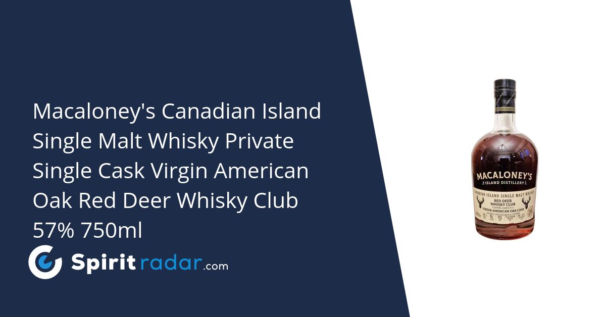 Macaloney's Canadian Island Single Malt Whisky Private Single Cask ...