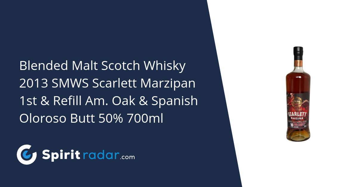Blended Malt Scotch Whisky 2013 SMWS Scarlett Marzipan 1st & Refill Am ...