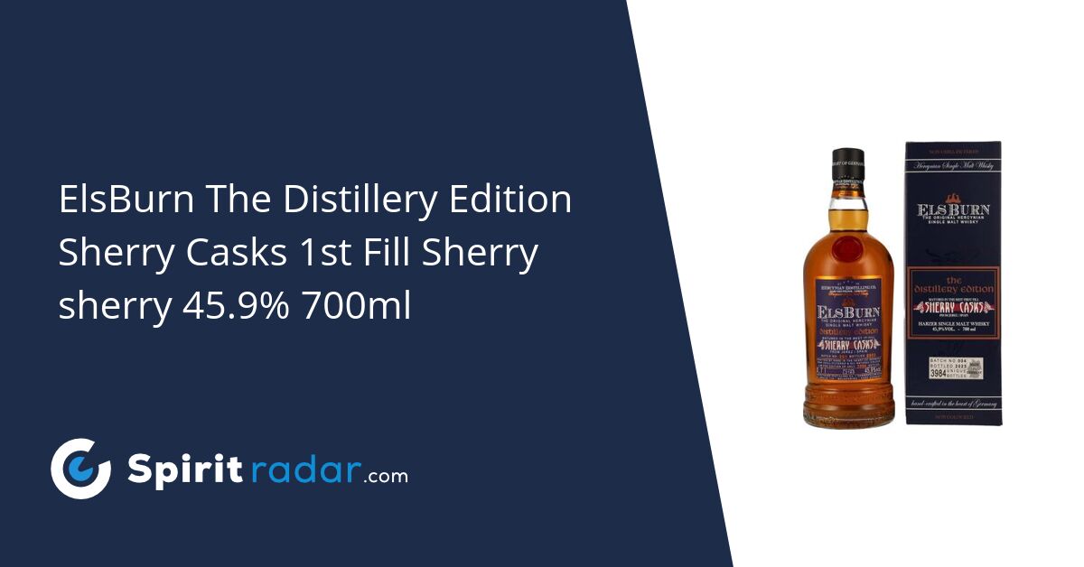 ElsBurn The Distillery Edition Sherry Casks 1st Fill Sherry sherry 45.9 ...