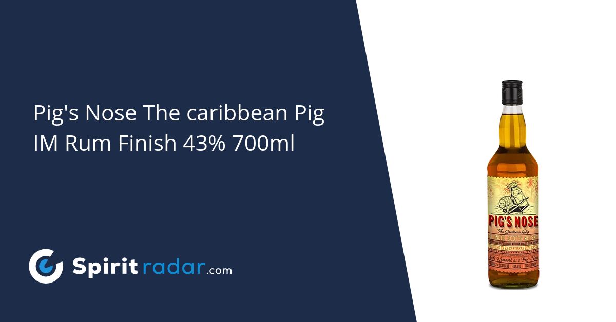 Pig's Nose The caribbean Pig IM Rum Finish 43% 700ml - Spirit Radar