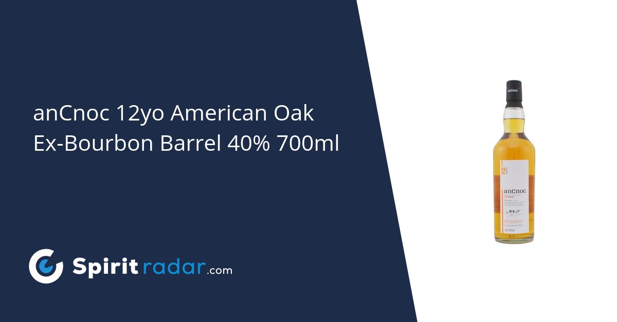 anCnoc 12yo American Oak Ex-Bourbon Barrel 40% 700ml - Spirit Radar