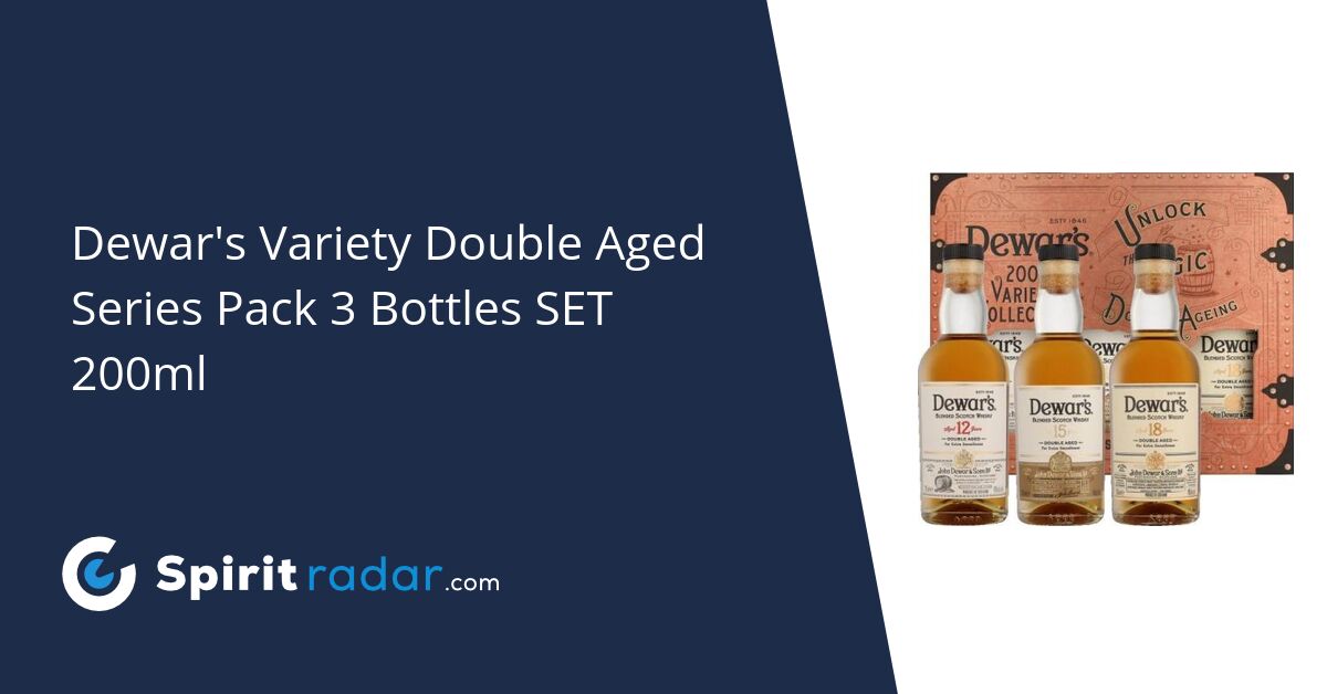 Dewar's Variety Double Aged Series Pack 3 Bottles SET 200ml - Spirit Radar