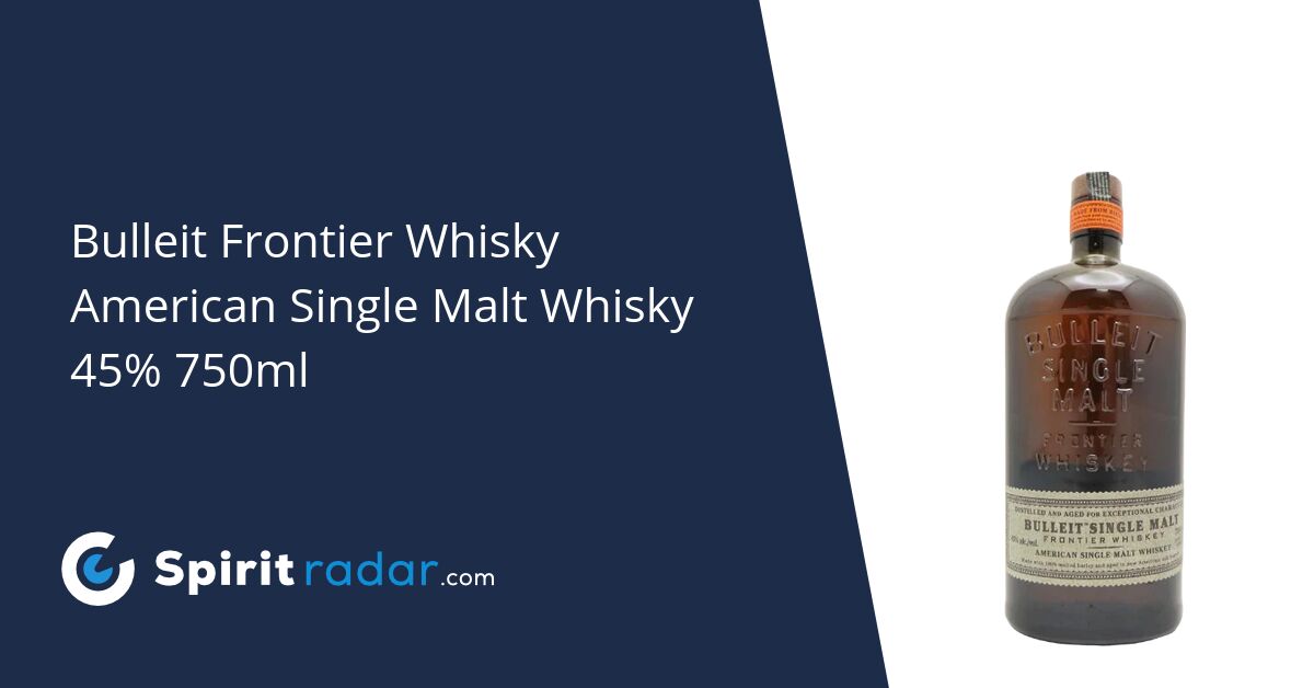 Bulleit Frontier Whisky American Single Malt Whisky 45% 750ml - Spirit ...