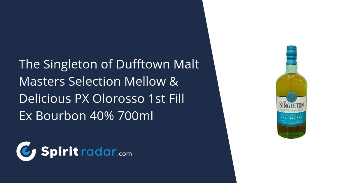 The Singleton of Dufftown Malt Masters Selection Mellow & Delicious PX Olorosso 1st Fill Ex ...