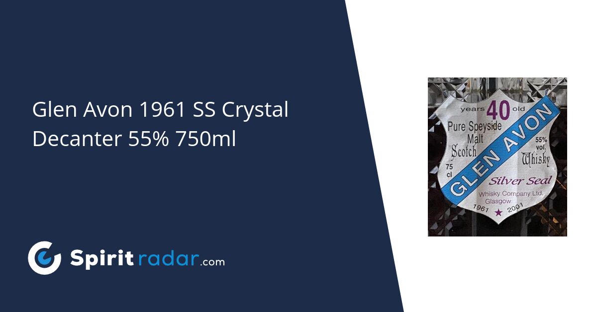 Glen Avon 1961 SS Crystal Decanter 55% 750ml - Spirit Radar