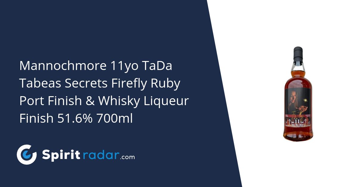 Mannochmore 11yo TaDa Tabeas Secrets Firefly Ruby Port Finish & Whisky ...