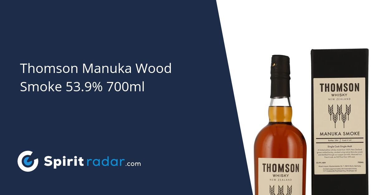 Thomson Manuka Wood Smoke 53.9% 700ml - Spirit Radar
