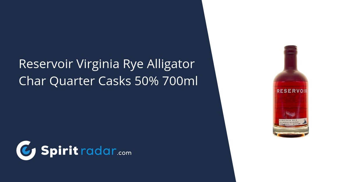 Reservoir Virginia Rye Alligator Char Quarter Casks 50% 700ml - Spirit ...