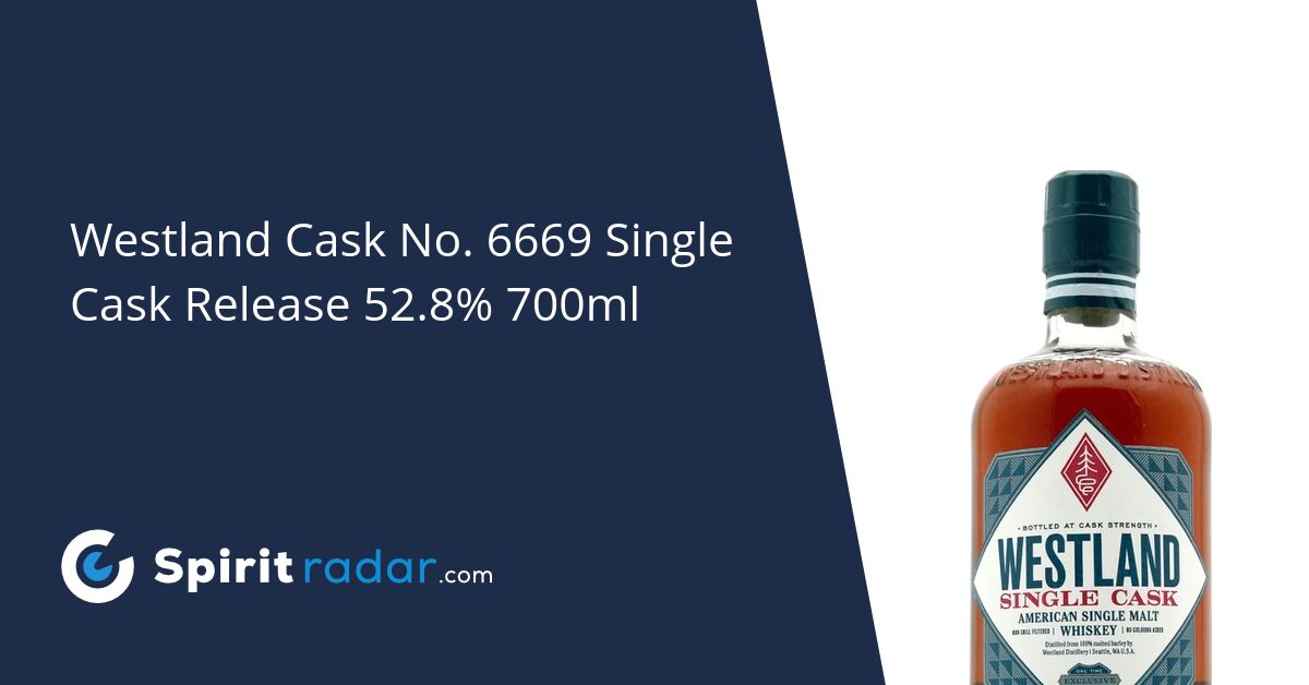 Westland Cask No. 6669 Single Cask Release 52.8% 700ml - Spirit Radar