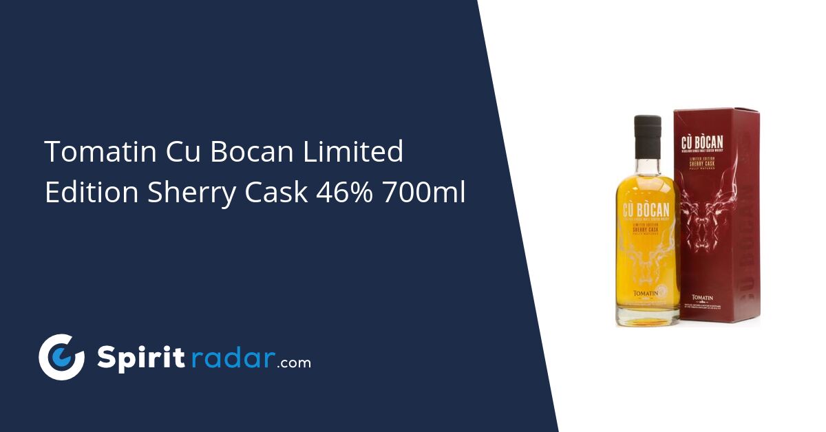 Tomatin Cu Bocan Limited Edition Sherry Cask 46% 700ml - Spirit Radar