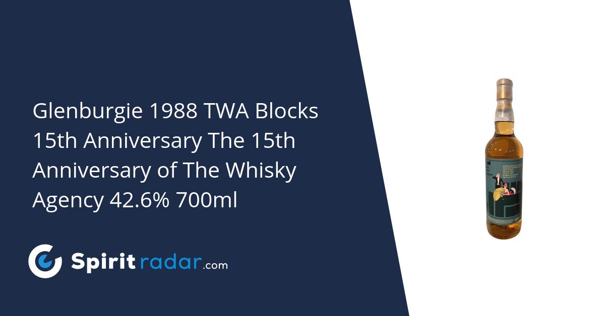 Glenburgie 1988 TWA Blocks 15th Anniversary The 15th Anniversary of The Whisky Agency 42.6% ...