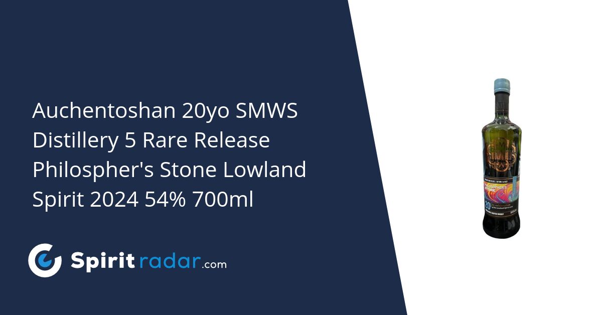 Auchentoshan 20yo SMWS Distillery 5 Rare Release Philospher's Stone Lowland Spirit 2024 54% ...