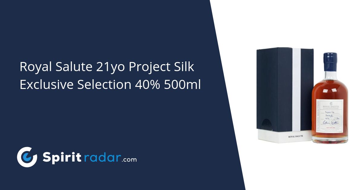 Royal Salute 21yo Project Silk Exclusive Selection 40% 500ml - Spirit Radar