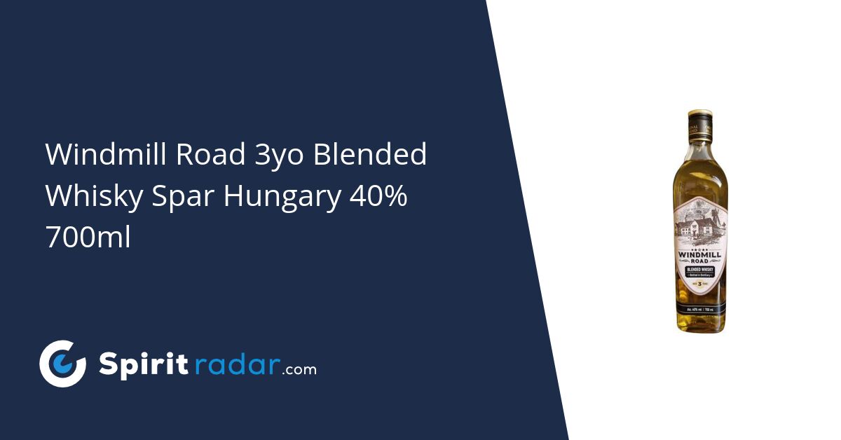 Windmill Road 3yo Blended Whisky Spar Hungary 40% 700ml - Spirit Radar