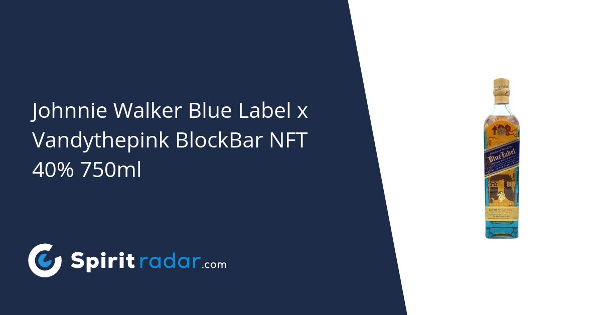 Johnnie Walker Blue Label x Vandythepink BlockBar NFT 40% 750ml - Spirit Radar