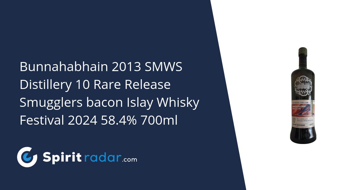 Bunnahabhain 2013 SMWS Distillery 10 Rare Release Smugglers bacon Islay Whisky Festival 2024 58. ...