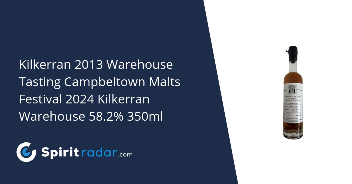 Kilkerran 2013 Warehouse Tasting Campbeltown Malts Festival 2024 Kilkerran Warehouse 58.2% 350ml ...